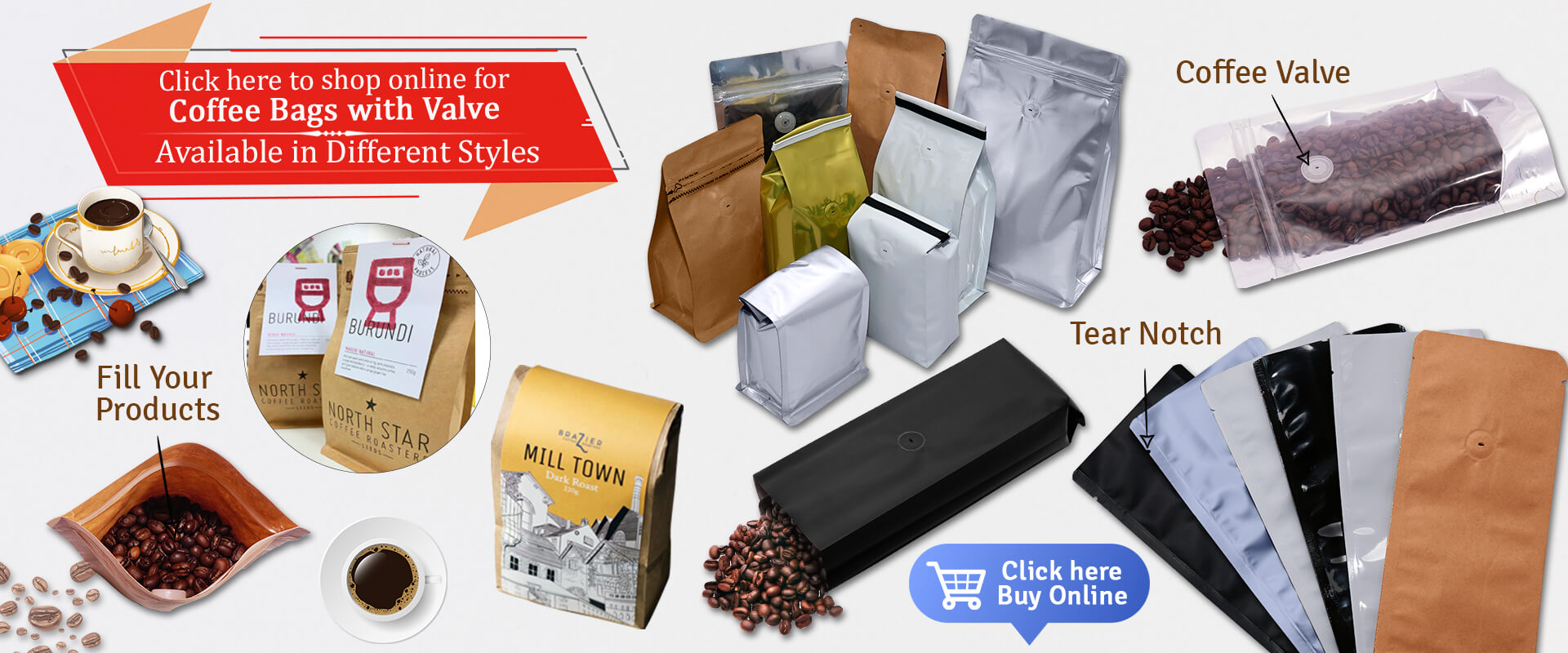 Custom Printed Bags | Stock Pouches | Standup Pouches | Coffeepackaging ...